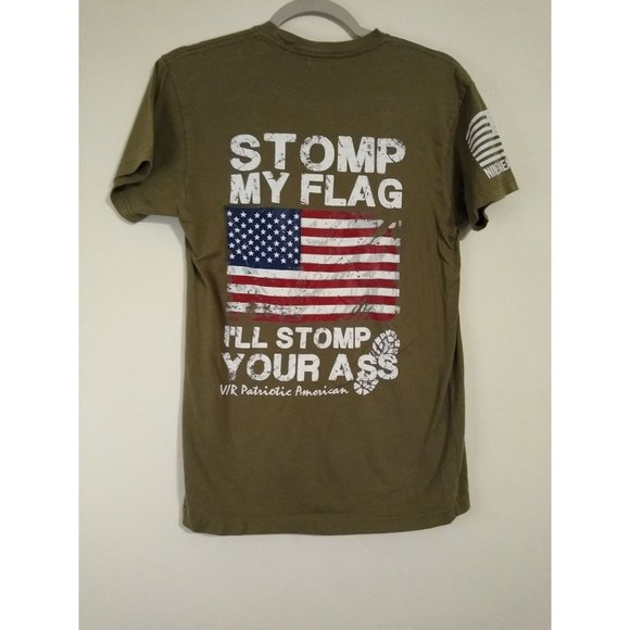 Nine Line | Tops | Green Stomp The Flag Ill Stomp Your Shirt American ...